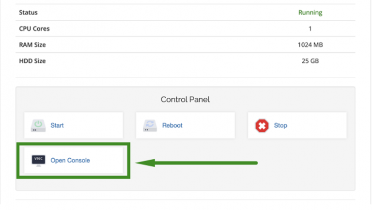 How To Access The Windows Vps Via Open Console Greencloud Documentation