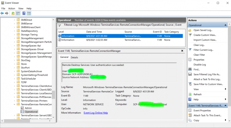 How To Find Remote Desktop Connection Log In Windows Server Greencloud Documentation