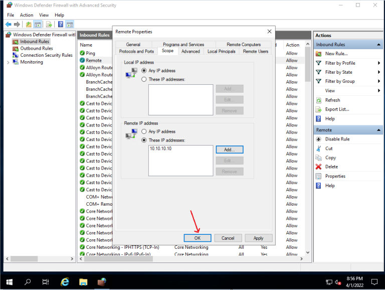 How To Configure The Windows Firewall To Allow Only Specific Ip Address Connect To Your Vps