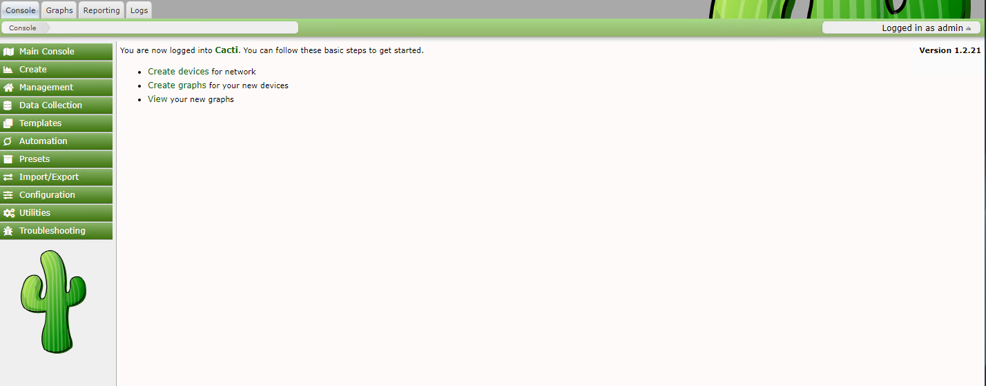 How To Monitor Device Using Icmp Ping On Cacti Monitoring Tool Greencloud Documentation