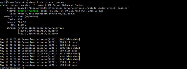 How To Install And Configure Ms Sql Server 2022 On Ubuntu 2204 Lts Greencloud Documentation