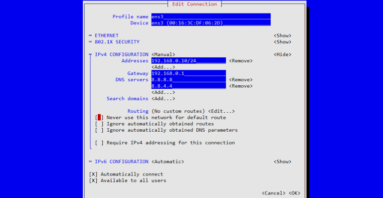 How To Configure Static Ip Address On Almalinux Greencloud Documentation