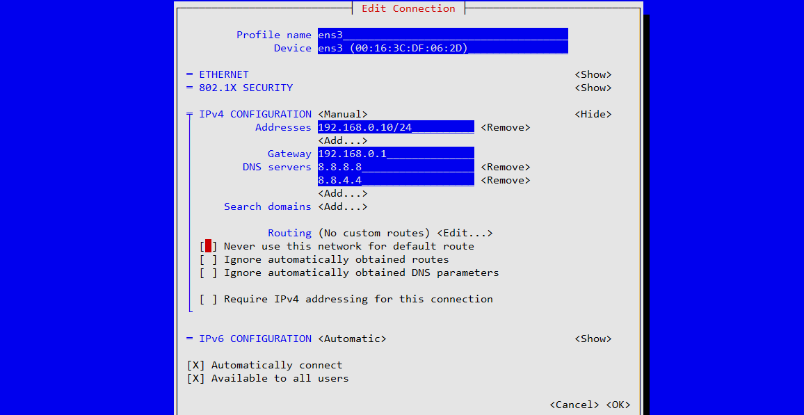 How To Configure Static Ip Address On Almalinux Greencloud Documentation