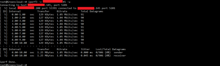 How To Use Iperf To Test Network Speed And Bandwidth On Linux Greencloud Documentation